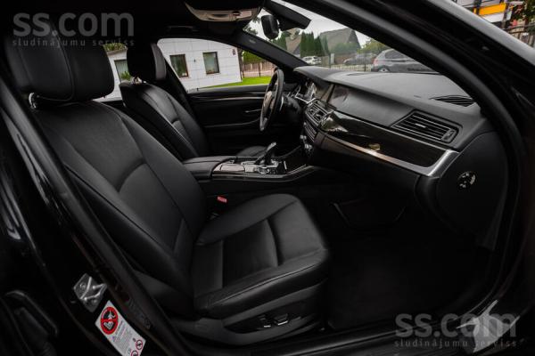 Black BMW 530 2011 in Jelgava, with an engine capacity of 3.00 L and mileage of 259 thousand km for 7790 €, photo 8 on AUTOMOTO.COM.LV