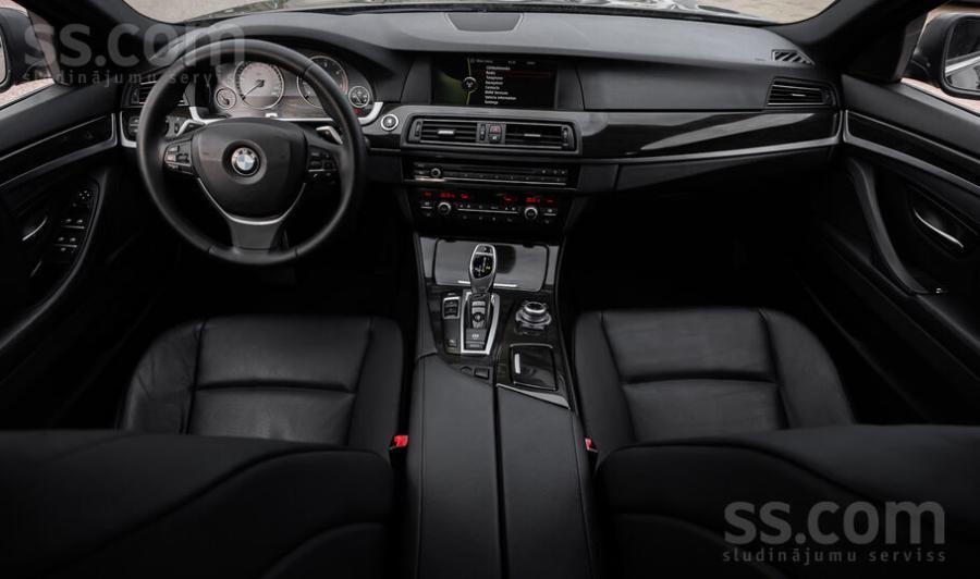 Black BMW 530 2011 in Jelgava, with an engine capacity of 3.00 L and mileage of 259 thousand km for 7790 €, photo 10 on AUTOMOTO.COM.LV