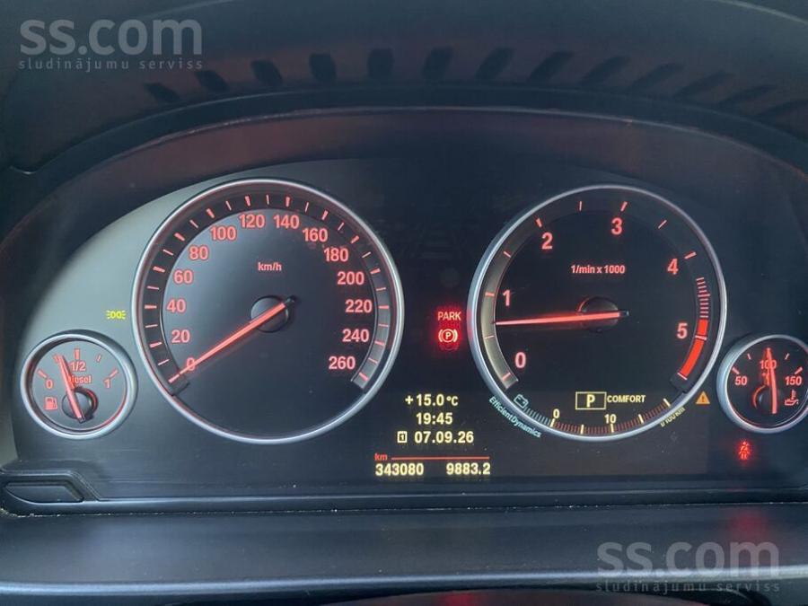 Melns BMW 530 2011 Gulbene, ar dzinēja tilpumu 3.00 L un nobraukumu 343 tūkst. km par 9200 €, foto 9 vietnē AUTOMOTO.COM.LV