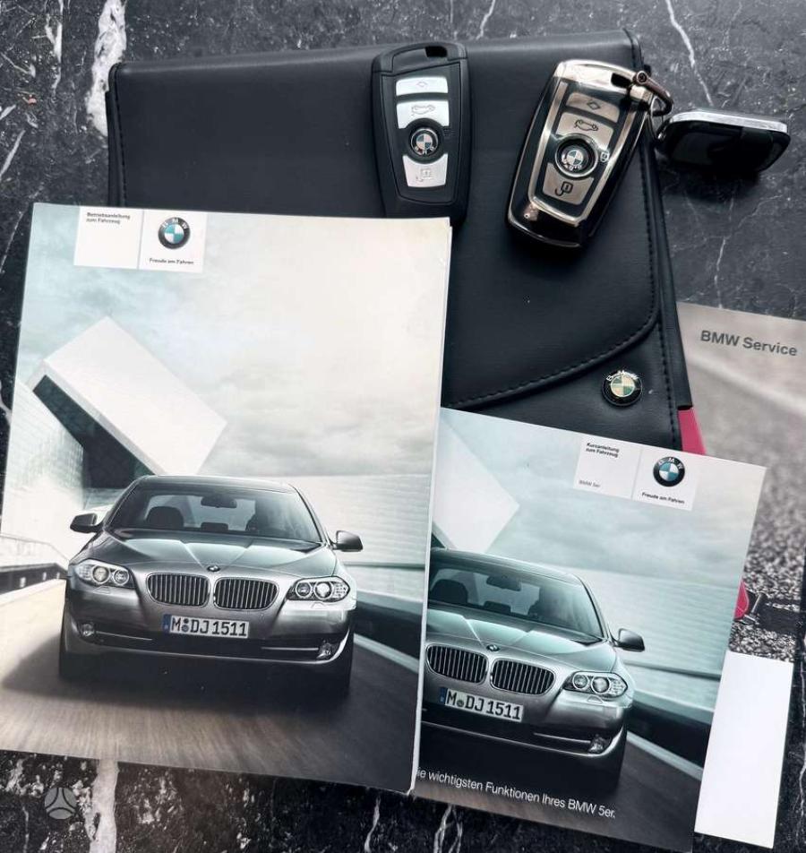 Black BMW 530 2011 in Marijampole, with an engine capacity of 2.99 L and mileage of 306 thousand km for 9400 €, photo 38 on AUTOMOTO.COM.LV