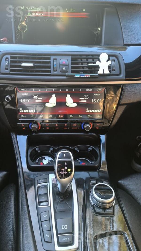 Black BMW 530 2012 in Jurmala, with an engine capacity of 3.00 L and mileage of 321 thousand km for 11200 €, photo 6 on AUTOMOTO.COM.LV