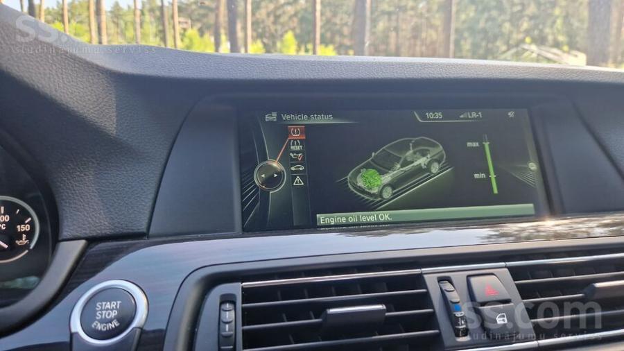 Black BMW 530 2012 in Riga, with an engine capacity of 3.00 L and mileage of 290 thousand km for 12300 €, photo 9 on AUTOMOTO.COM.LV