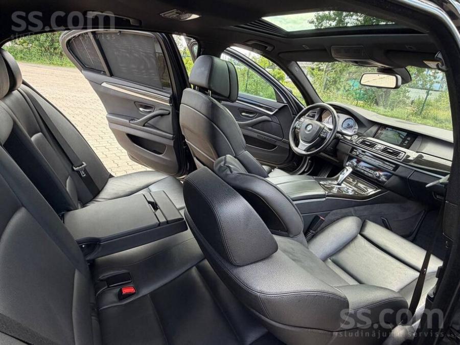 Black BMW 530 2012 in Riga, with an engine capacity of 3.00 L and mileage of 0 thousand km for 11500 €, photo 24 on AUTOMOTO.COM.LV