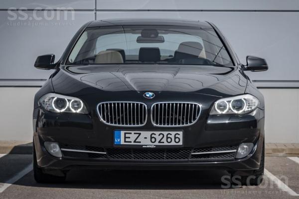 Melns BMW 530 2012 Rīga, ar dzinēja tilpumu 3.00 L un nobraukumu 286 tūkst. km par 9490 €, foto 2 vietnē AUTOMOTO.COM.LV