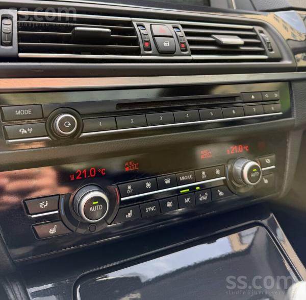 Melns BMW 530 2013 Rīga, ar dzinēja tilpumu 3.00 L un nobraukumu 277 tūkst. km par 12999 €, foto 9 vietnē AUTOMOTO.COM.LV