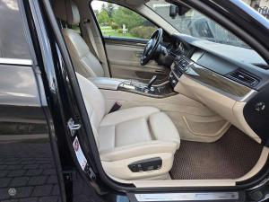 Black BMW 530 2013 in Utena, with an engine capacity of 2.99 L and mileage of 231 thousand km for 10999 €, photo 13 on AUTOMOTO.COM.LV