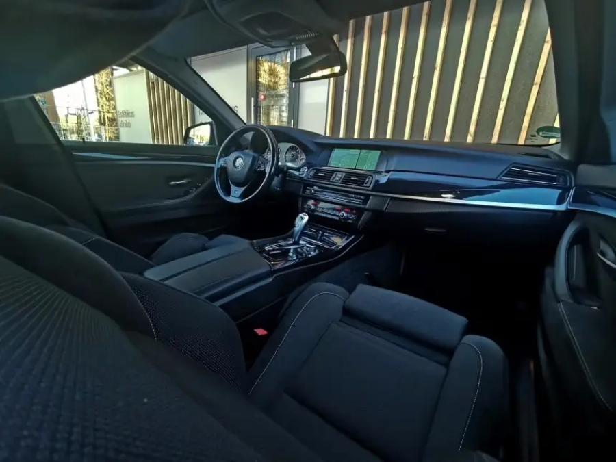 Black BMW 530 2013 in Riga, with an engine capacity of 3.00 L and mileage of 260 thousand km for 11700 €, photo 6 on AUTOMOTO.COM.LV