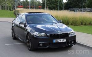 Black BMW 530 2013 in Riga, with an engine capacity of 3.00 L and mileage of 250 thousand km for 16500 €, photo  on AUTOMOTO.COM.LV