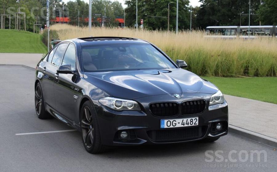 Black BMW 530 2013 in Riga, with an engine capacity of 3.00 L and mileage of 250 thousand km for 16500 €, photo 1 on AUTOMOTO.COM.LV