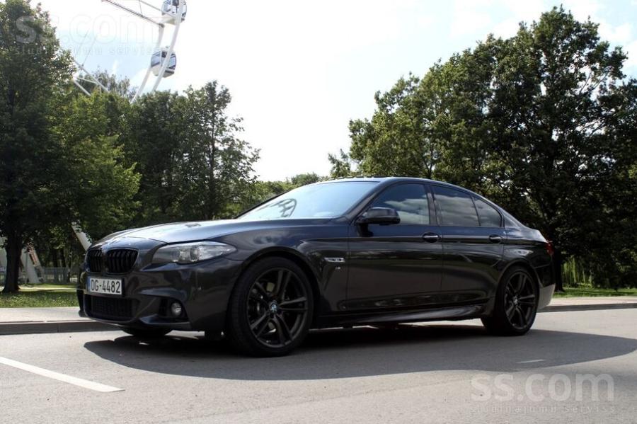 Black BMW 530 2013 in Riga, with an engine capacity of 3.00 L and mileage of 250 thousand km for 16500 €, photo 3 on AUTOMOTO.COM.LV