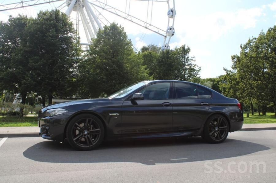 Black BMW 530 2013 in Riga, with an engine capacity of 3.00 L and mileage of 250 thousand km for 16500 €, photo 4 on AUTOMOTO.COM.LV