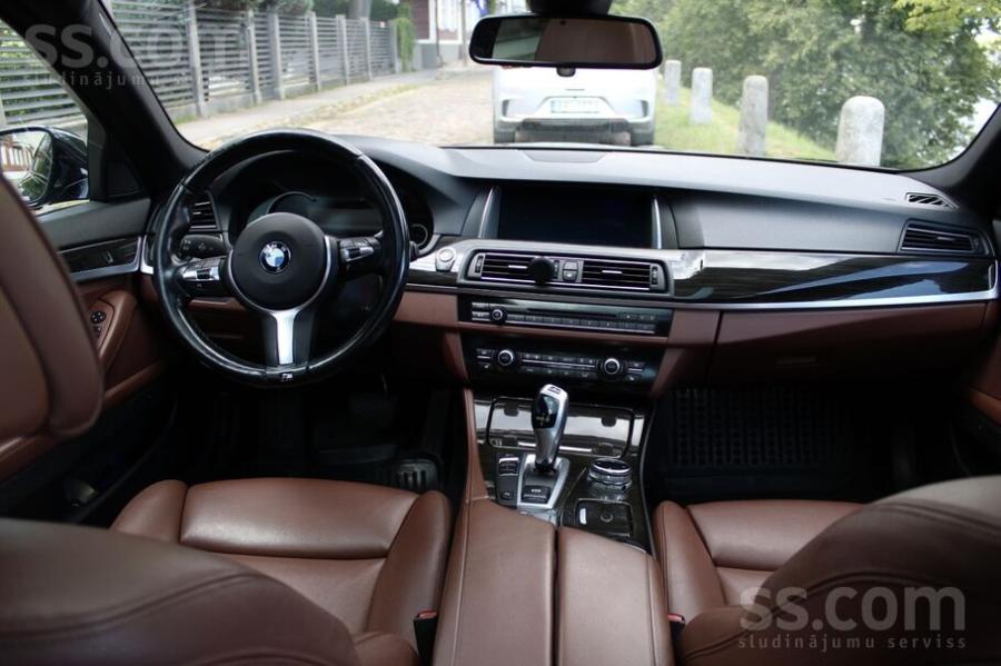 Black BMW 530 2013 in Riga, with an engine capacity of 3.00 L and mileage of 250 thousand km for 16500 €, photo 14 on AUTOMOTO.COM.LV