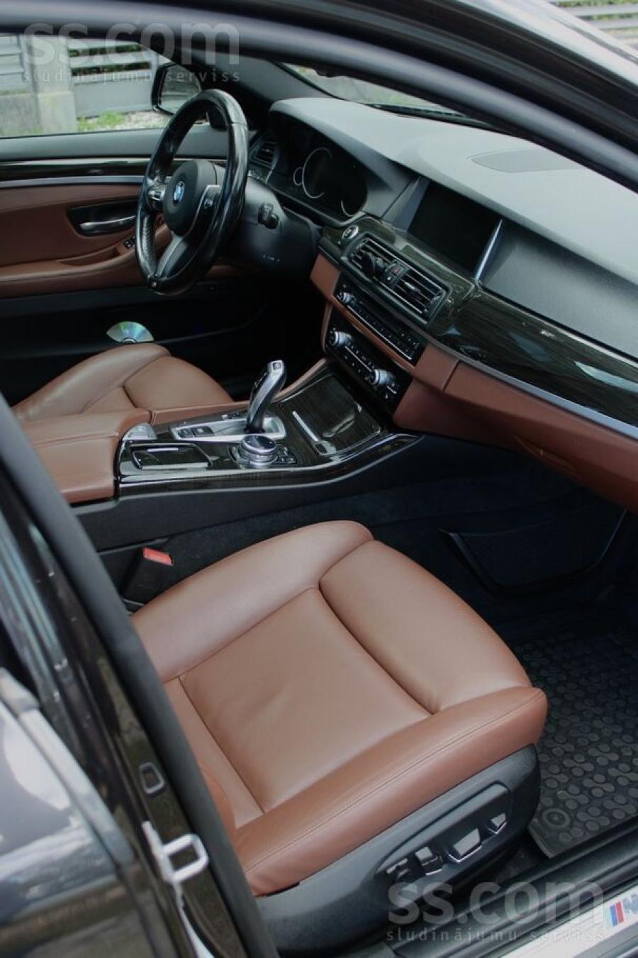 Black BMW 530 2013 in Riga, with an engine capacity of 3.00 L and mileage of 250 thousand km for 16500 €, photo 20 on AUTOMOTO.COM.LV