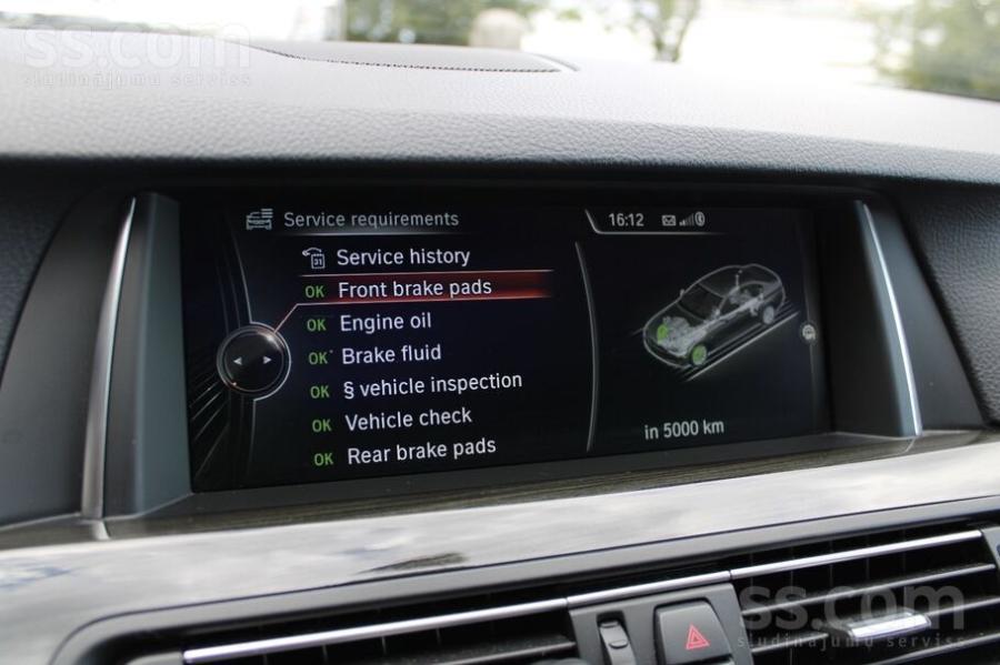 Black BMW 530 2013 in Riga, with an engine capacity of 3.00 L and mileage of 250 thousand km for 16500 €, photo 30 on AUTOMOTO.COM.LV