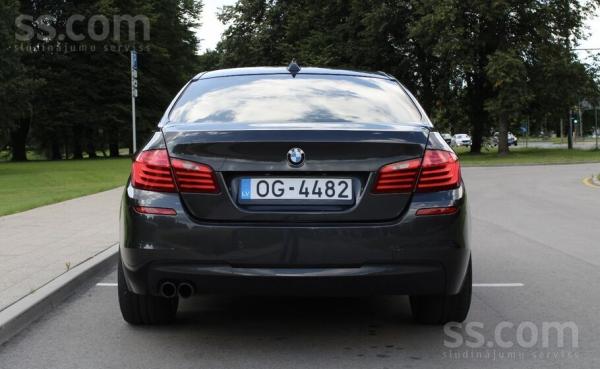 Black BMW 530 2013 in Riga, with an engine capacity of 3.00 L and mileage of 250 thousand km for 16500 €, photo 6 on AUTOMOTO.COM.LV