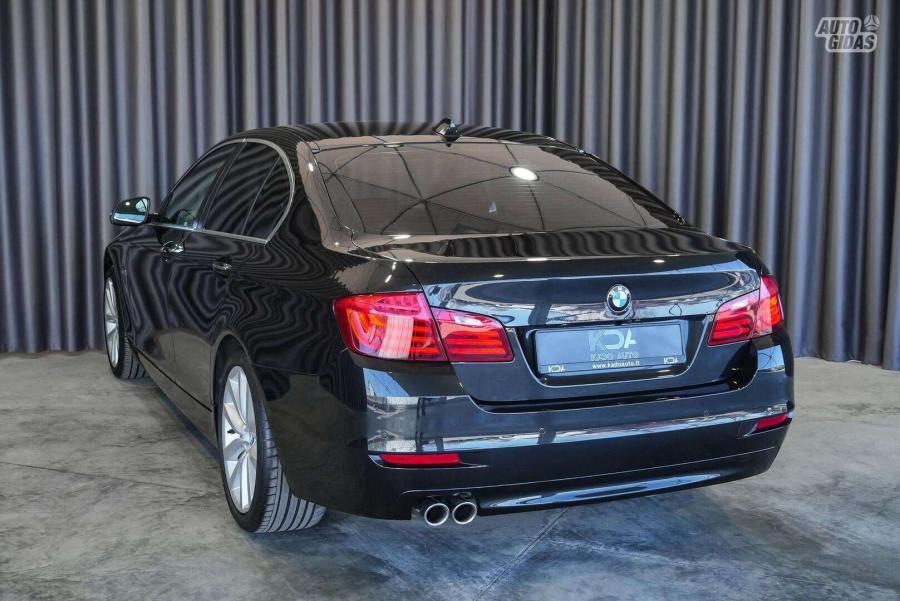 Black BMW 530 2014 in Marijampole, with an engine capacity of 3.00 L and mileage of 222 thousand km for 14250 €, photo 10 on AUTOMOTO.COM.LV