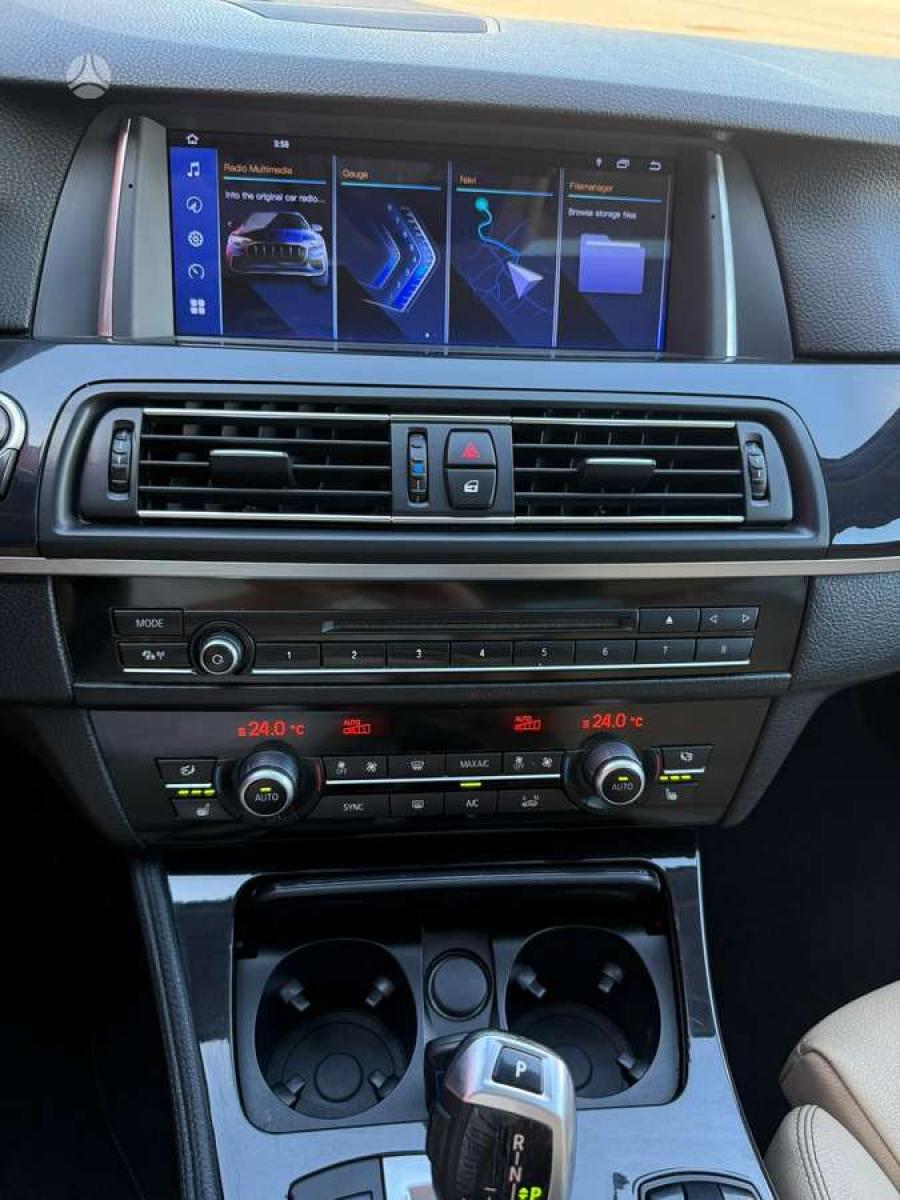 Black BMW 530 2014 in Kaunas, with an engine capacity of 2.99 L and mileage of 285 thousand km for 11900 €, photo 13 on AUTOMOTO.COM.LV