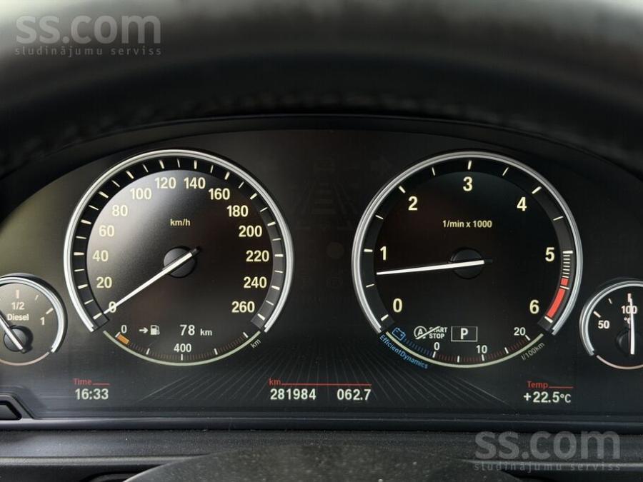 Melns BMW 530 2014 Rīga, ar dzinēja tilpumu 3.00 L un nobraukumu 282 tūkst. km par 11980 €, foto 29 vietnē AUTOMOTO.COM.LV