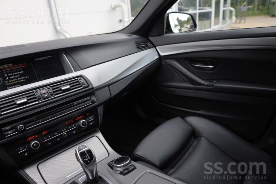 Melns BMW 530 2014 Rīga, ar dzinēja tilpumu 3.00 L un nobraukumu 242 tūkst. km par 12995 €, foto 15 vietnē AUTOMOTO.COM.LV