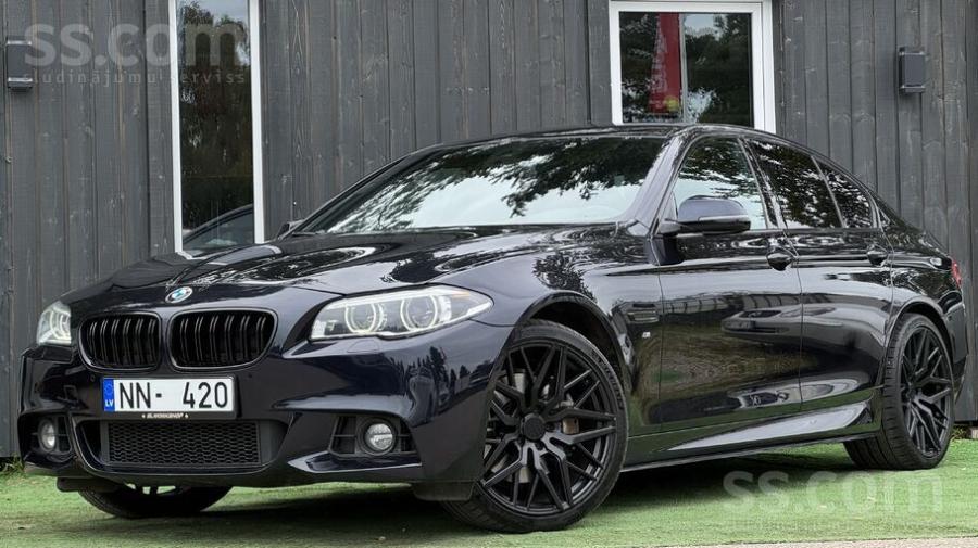 Black BMW 530 2014 in Riga, with an engine capacity of 3.00 L and mileage of 228 thousand km for 13900 €, photo 3 on AUTOMOTO.COM.LV