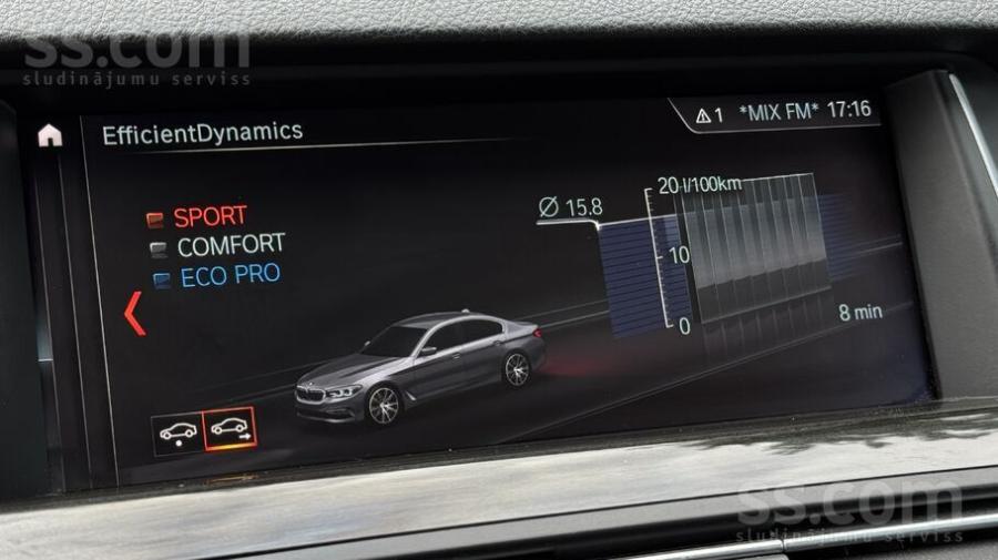 Black BMW 530 2014 in Riga, with an engine capacity of 3.00 L and mileage of 228 thousand km for 13900 €, photo 25 on AUTOMOTO.COM.LV