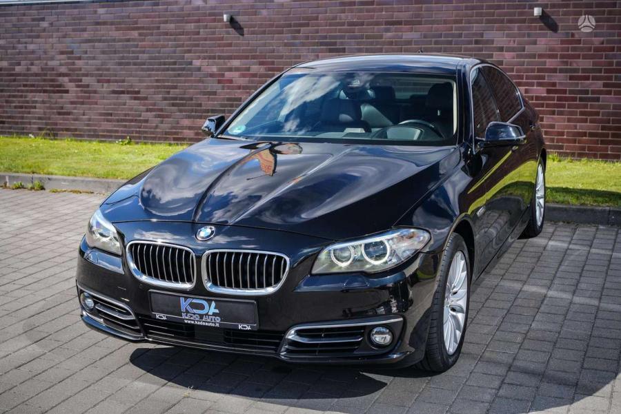 Black BMW 530 2014 in Marijampole, with an engine capacity of 2.99 L and mileage of 270 thousand km for 14250 €, photo 5 on AUTOMOTO.COM.LV
