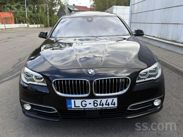 Black BMW 530 2014 in Riga, with an engine capacity of 3.00 L and mileage of 0 thousand km for 16700 €, photo 3 on AUTOMOTO.COM.LV