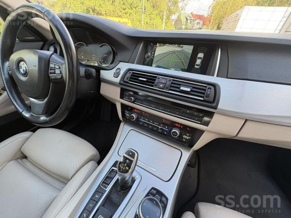 Black BMW 530 2014 in Riga, with an engine capacity of 3.00 L and mileage of 0 thousand km for 16700 €, photo 10 on AUTOMOTO.COM.LV