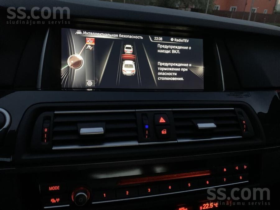 Black BMW 530 2015 in Riga, with an engine capacity of 3.00 L and mileage of 0 thousand km for 13200 €, photo 5 on AUTOMOTO.COM.LV