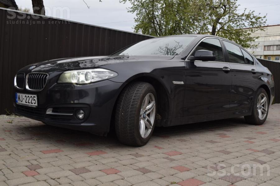 Black BMW 530 2015 in Riga, with an engine capacity of 3.00 L and mileage of 0 thousand km for 13200 €, photo 16 on AUTOMOTO.COM.LV