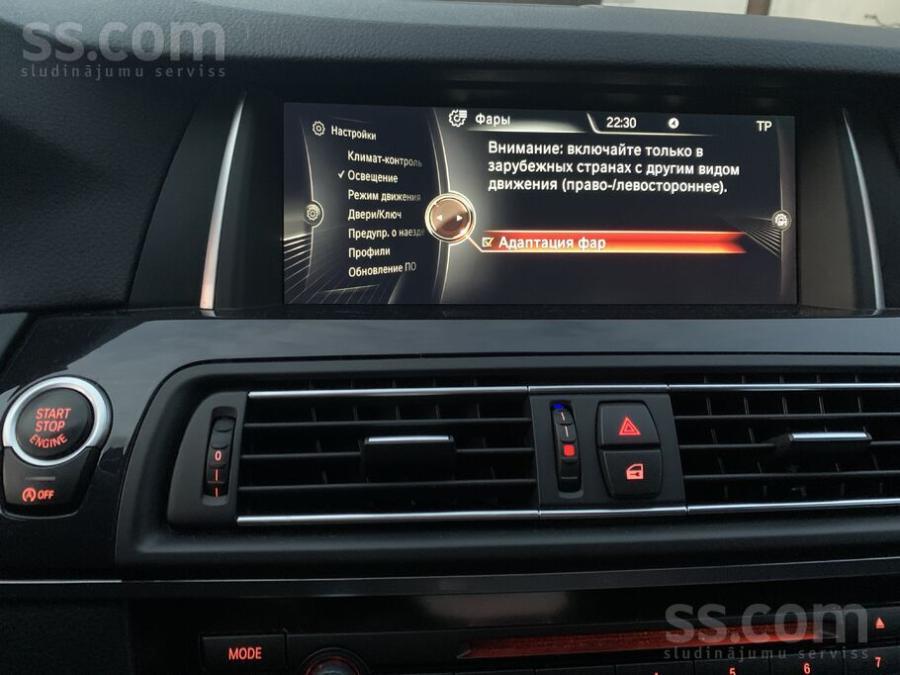 Black BMW 530 2015 in Riga, with an engine capacity of 3.00 L and mileage of 0 thousand km for 13200 €, photo 20 on AUTOMOTO.COM.LV