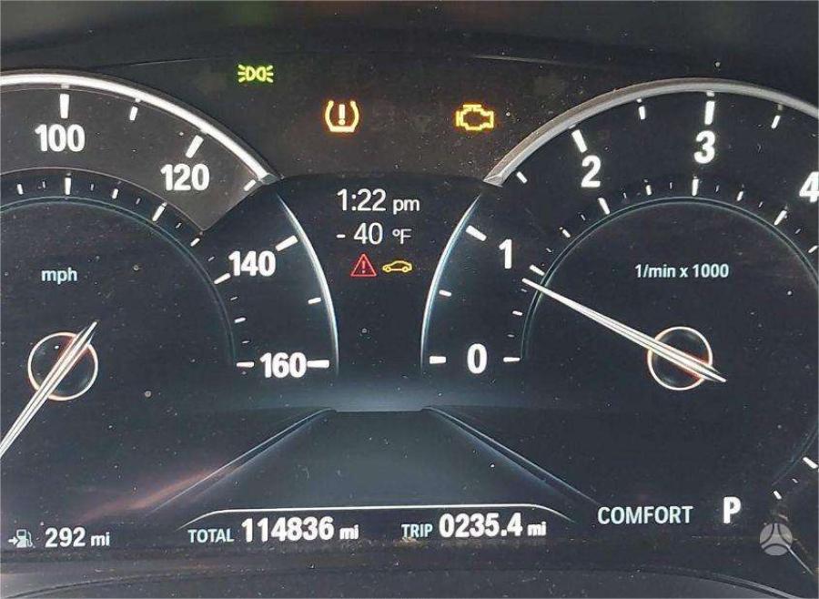 Black BMW 530 2017 in Vilnius, with an engine capacity of 2.00 L and mileage of 185 thousand km for 12500 €, photo 12 on AUTOMOTO.COM.LV