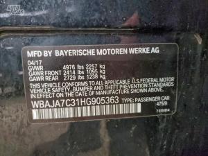 Melns BMW 530 2017 Šauļi, ar dzinēja tilpumu 2.00 L un nobraukumu 201 tūkst. km par 14000 €, foto 12 vietnē AUTOMOTO.COM.LV