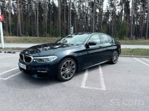 Black BMW 530 2017 in Riga, with an engine capacity of 3.00 L and mileage of 190 thousand km for 24900 €, photo  on AUTOMOTO.COM.LV