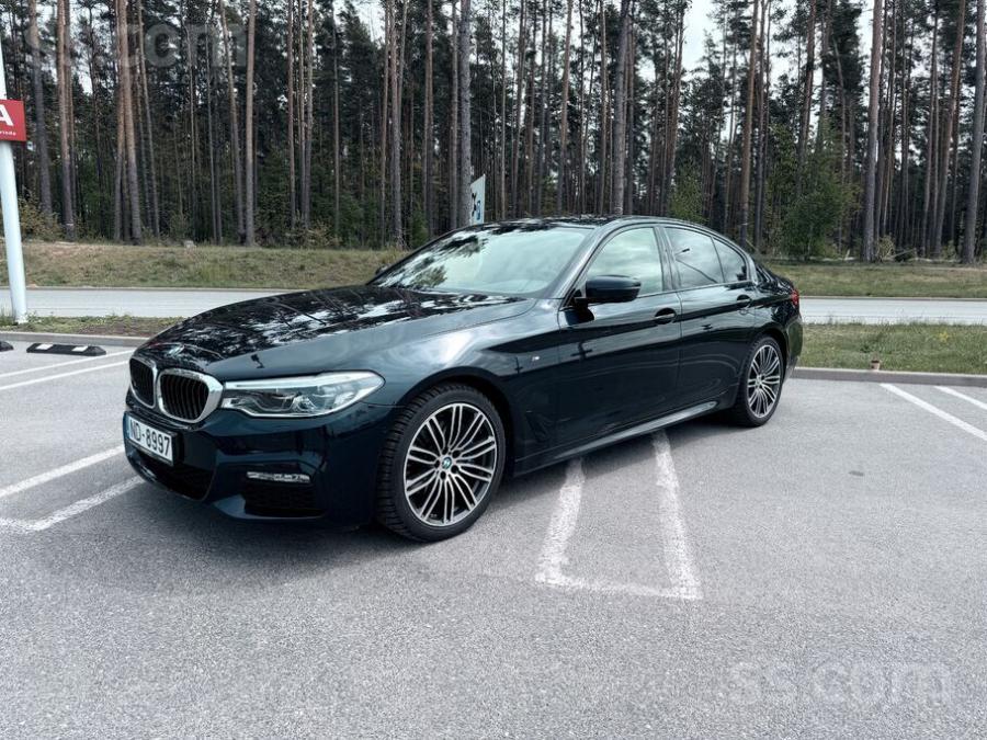 Black BMW 530 2017 in Riga, with an engine capacity of 3.00 L and mileage of 190 thousand km for 24900 €, photo 1 on AUTOMOTO.COM.LV