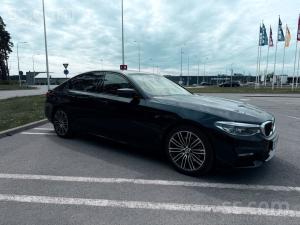 Black BMW 530 2017 in Riga, with an engine capacity of 3.00 L and mileage of 190 thousand km for 24900 €, photo 5 on AUTOMOTO.COM.LV