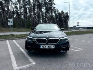Black BMW 530 2017 in Riga, with an engine capacity of 3.00 L and mileage of 190 thousand km for 24900 €, photo 6 on AUTOMOTO.COM.LV