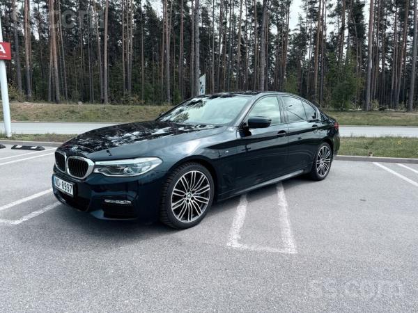 Black BMW 530 2017 in Riga, with an engine capacity of 3.00 L and mileage of 192 thousand km for 24400 €, photo 1 on AUTOMOTO.COM.LV
