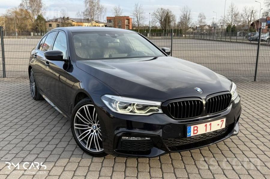 Black BMW 530 2017 in Jelgava, with an engine capacity of 2.00 L and mileage of 0 thousand km for 20950 €, photo 1 on AUTOMOTO.COM.LV