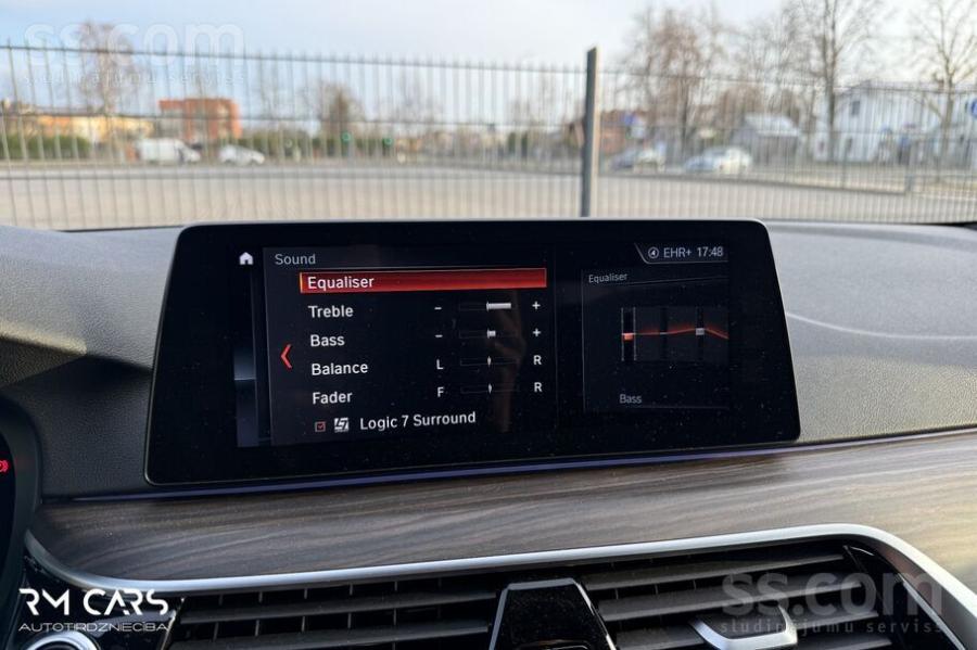 Black BMW 530 2017 in Jelgava, with an engine capacity of 2.00 L and mileage of 0 thousand km for 20950 €, photo 21 on AUTOMOTO.COM.LV