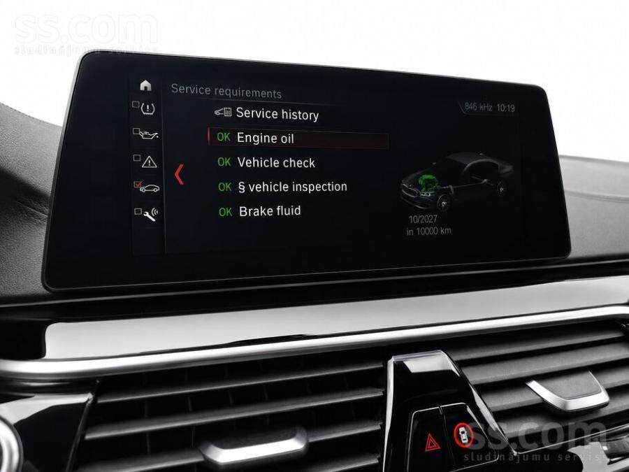 Black BMW 530 2017 in Riga, with an engine capacity of 2.00 L and mileage of 225 thousand km for 15990 €, photo 24 on AUTOMOTO.COM.LV