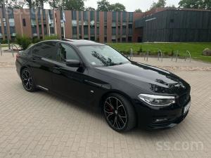 Melns BMW 530 2017 Dobele, ar dzinēja tilpumu 3.00 L un nobraukumu 197 tūkst. km par 23800 €, foto  vietnē AUTOMOTO.COM.LV
