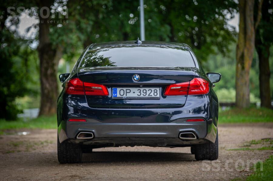 Black BMW 530 2017 in Bauska, with an engine capacity of 3.00 L and mileage of 169 thousand km for 24900 €, photo 16 on AUTOMOTO.COM.LV