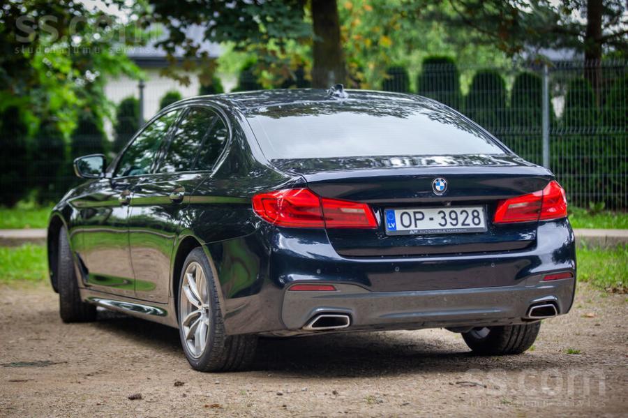 Black BMW 530 2017 in Bauska, with an engine capacity of 3.00 L and mileage of 169 thousand km for 24900 €, photo 19 on AUTOMOTO.COM.LV