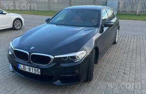 Melns BMW 530 2017 Rīga, ar dzinēja tilpumu 3.00 L un nobraukumu 85 tūkst. km par 32950 €, foto  vietnē AUTOMOTO.COM.LV
