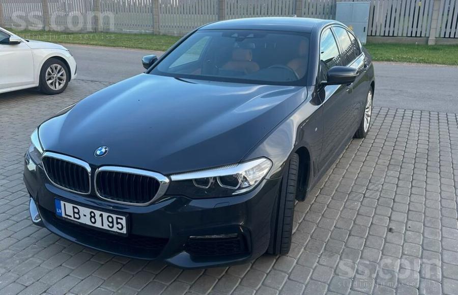Black BMW 530 2017 in Riga, with an engine capacity of 3.00 L and mileage of 85 thousand km for 32950 €, photo 1 on AUTOMOTO.COM.LV