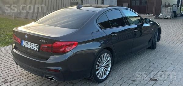 Black BMW 530 2017 in Riga, with an engine capacity of 3.00 L and mileage of 85 thousand km for 32950 €, photo 3 on AUTOMOTO.COM.LV