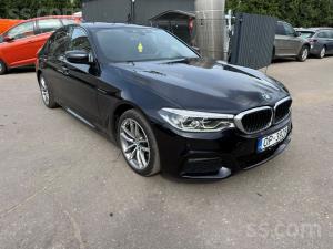 Black BMW 530 2017 in Riga, with an engine capacity of 3.00 L and mileage of 169 thousand km for 24990 €, photo 3 on AUTOMOTO.COM.LV