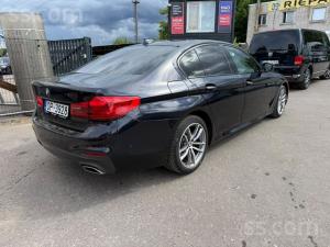 Black BMW 530 2017 in Riga, with an engine capacity of 3.00 L and mileage of 169 thousand km for 24990 €, photo 6 on AUTOMOTO.COM.LV