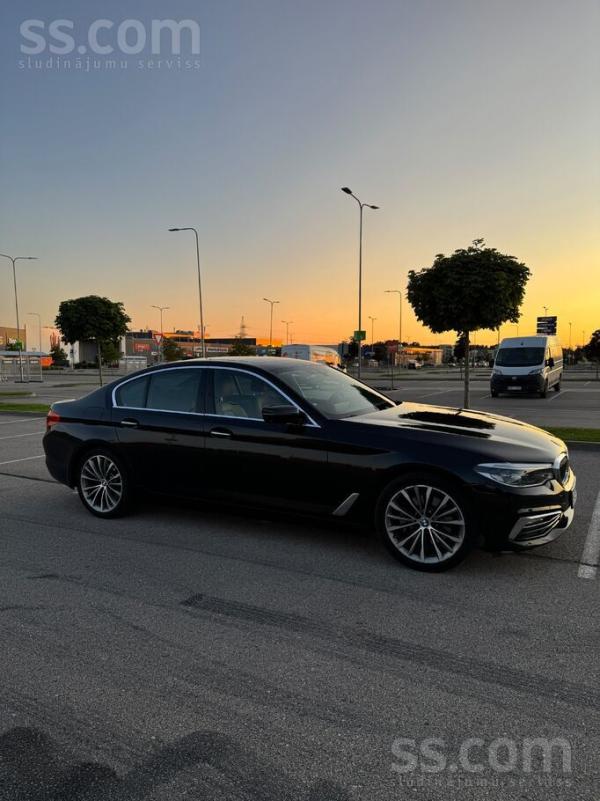 Black BMW 530 2017 in Riga, with an engine capacity of 3.00 L and mileage of 151 thousand km for 23750 €, photo 1 on AUTOMOTO.COM.LV